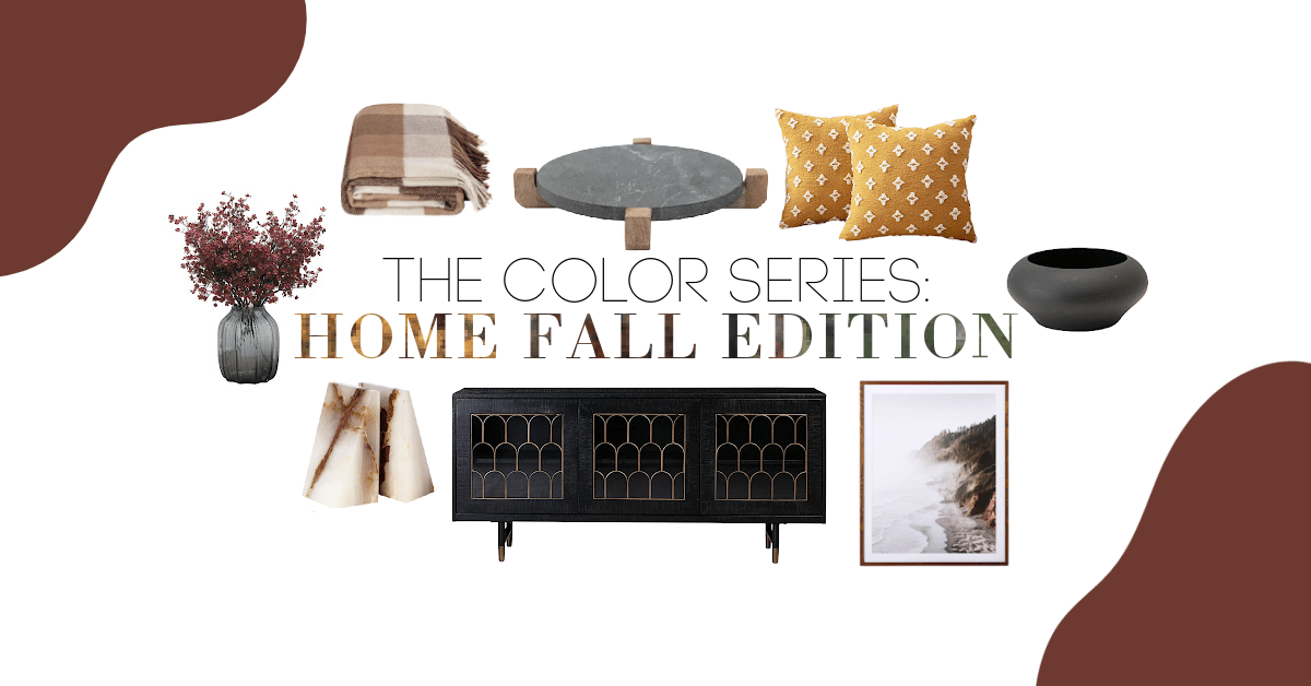 The Color Series: Fall Edition - Home Décor! | The Rambling Redhead