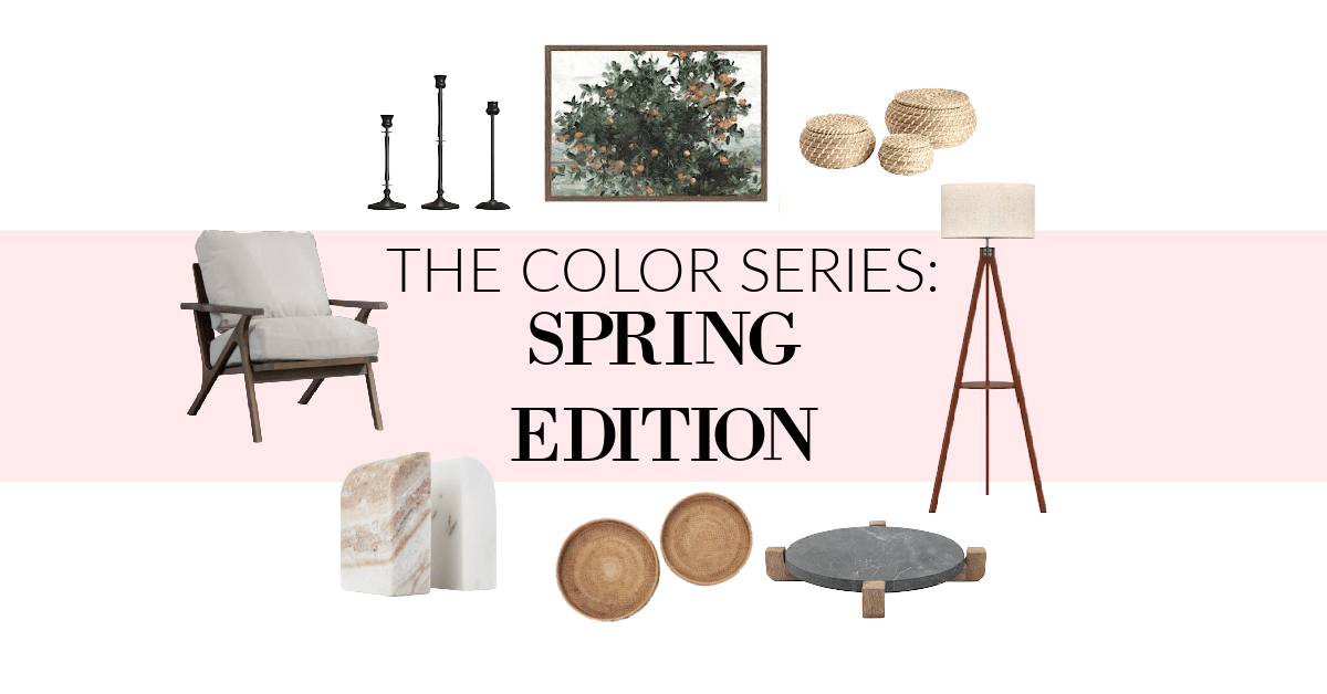 The Color Series: Spring Home Decor Edition! | The Rambling Redhead